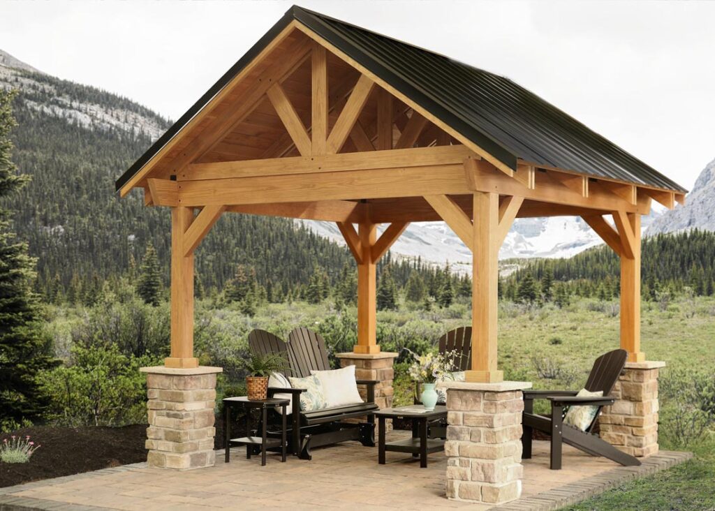 Breckenridge Wood Pavilion | Millers Mini Barns
