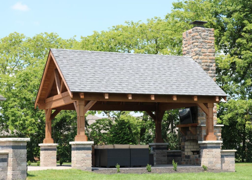 Breckenridge Wood Pavilion | Millers Mini Barns